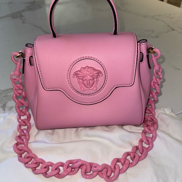 Versace | Bags | Versace Pink Handbag | Poshmark